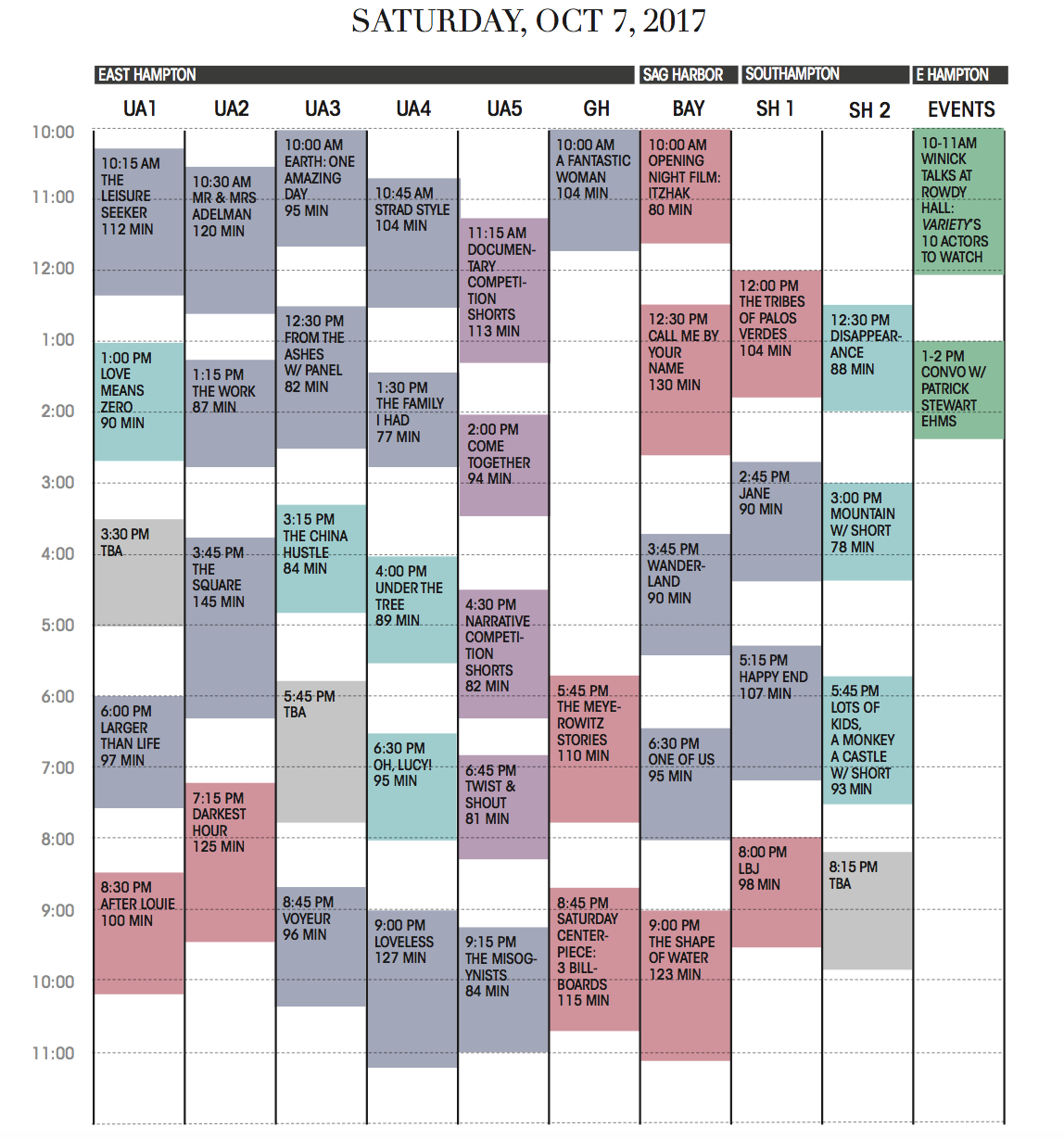 HIFF 2017 Screening Schedule - The Purist