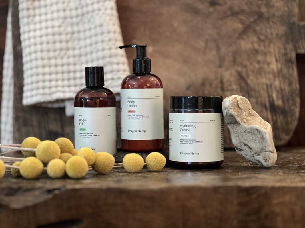 Liniments: Dragon Hemp line of Body Products